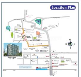 Dange Group Of Companies Builders Dange Chawre Crown B Wing Map ...