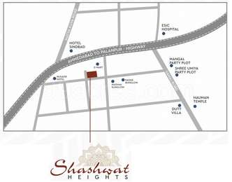 Darshan Developers Gandhinagar Darshan Shashwat Heights Map - Kalol ...