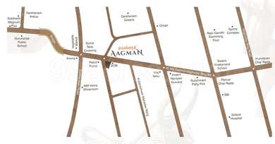 Darshanam Group Darshanam Aagman Map - Darshanam Aagman Waghodia Road ...