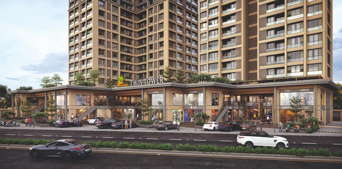 Darshanam Twin Tower Atladra, Vadodara - Invest in Shops