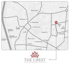 Savya Group The Crest Map - Chandkheda, Ahmedabad North Location Map