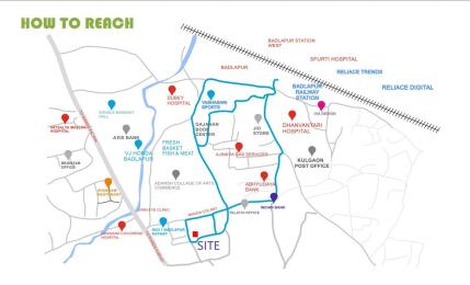 Deepali Group Deepali Landscape Map - Badlapur East, Mumbai Location Map