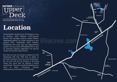 Definer Builders Definer Upperdeck Map - Mandur, Bangalore North ...