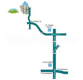 Desai Homes DD Misty Hills Map - Kakkanad, Kochi Location Map