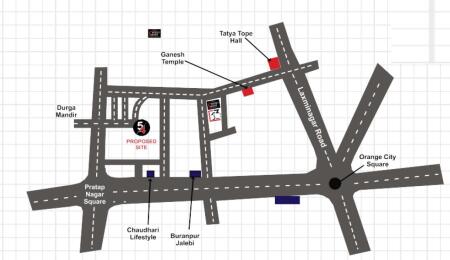 Design Inside Design Gurukrupa Apartment Map - Pratap Nagar, Nagpur Location Map