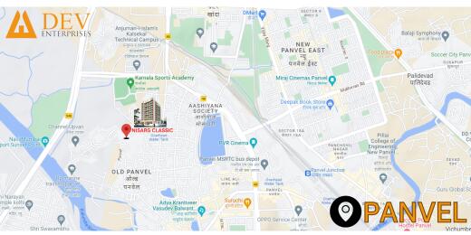 Dev Enterprises Dev Nisarg Classic Map - Panvel, Navi Mumbai Location Map