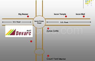 Dev Group Dev Arc Mall Map - Ramdev Nagar, Ahmedabad West Location Map
