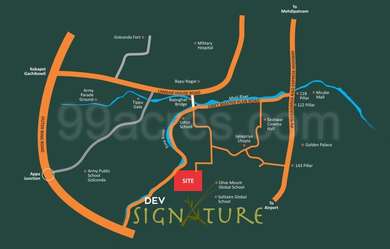 Devansh Group Dev Signature Map - Gandipet, Hyderabad Location Map