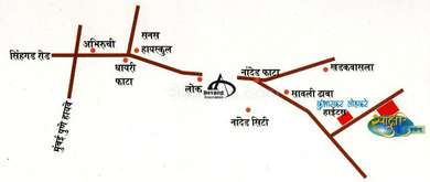 Devang Associates Builders Devang Sakshi Heights Map - Dhayari, Pune ...