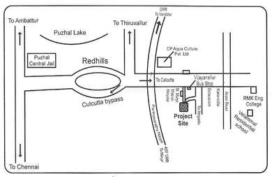 Devi Builders Devi Redhills Sirinium Map - Red Hills, Chennai North Location Map