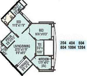 2 BHK / Bedroom Apartment / Flat for rent in Devi Indrayani Talawade ...
