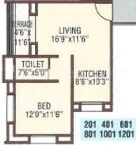 2 BHK / Bedroom Apartment / Flat for rent in Devi Indrayani Talawade ...