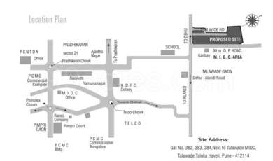 Devi Group Devi Indrayani Map - Talawade, Pune Location Map