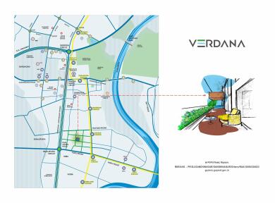 Devsatya Properties Verdana Map - Raysan, Gandhinagar Location Map