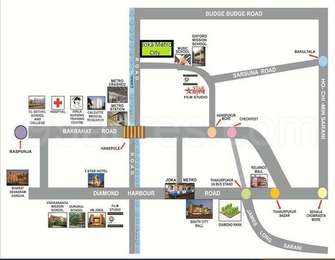 Dewan Developers Joka Metro City Map - Joka, Kolkata South Location Map