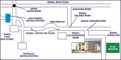 City King Map - Garia, Kolkata Location Map