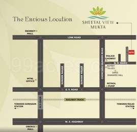 DGS Group Builders DGS Sheetal Mukta Map - Malad West, Mumbai Location Map