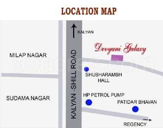 Dhanashree Builders Dhanashree Devyani Galaxy Map - Dombivli East, Thane Location Map