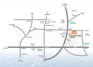 Dharani Group Dharani Prakruthi Park Map - Sarjapur, Bangalore Location Map