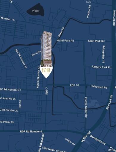Dhariwal Thirani Constructions Dhariwal Aspire Map - Kandivali West ...