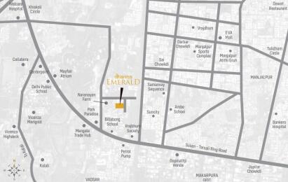 Dharma Realty Dharma Emerald Map - Vadsar, Vadodara Location Map