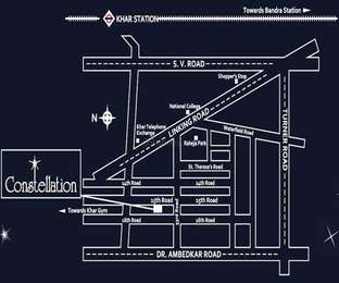 Dheeraj Realty Builders Dheeraj Constellation Map - Khar West, Mumbai ...
