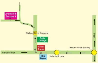 Dhiraj Construction and Marketing Dhiraj Ananta Sai Enclave Map - Patia ...