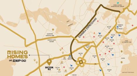 EKA Life Altura at DXP 92 Map - Sector 92, Gurgaon Location Map