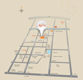 Abhishek Group Abhishek Aura Map - Sama Savli Road, Vadodara Location Map