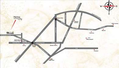 Direct Sell Buildcon Metro City Map - Shivala Par, Patna Location Map