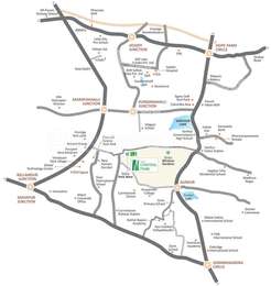 Disha Dwellings Disha Central Park Map - Panathur, Bangalore East ...