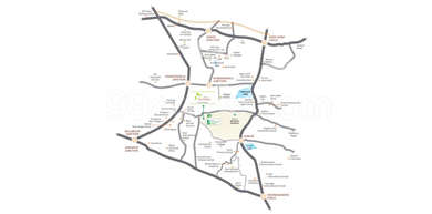 Disha Dwellings Disha Park West Map - Panathur, Bangalore East Location Map