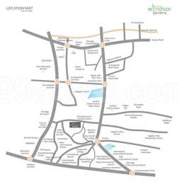 Disha Dwellings Disha Windsor Gardens Map - Balagere, Bangalore ...