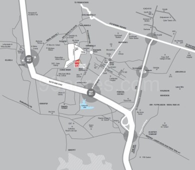 Divine Homes Hyderabad Divine Space Map - Tellapur, Hyderabad Location Map