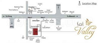 Divine Infra Project Divine Sai Valley Map - Dahej-Bharuch, Surat ...