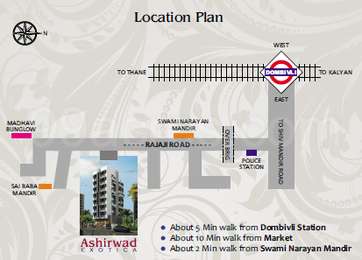 Divyaraj Developers Divyaraj Ashirwad Exotica Map - Dombivli East, Mumbai Location Map