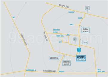 DivyaSree Developers DivyaSree Technopark Map - Kundalahalli, Bangalore ...