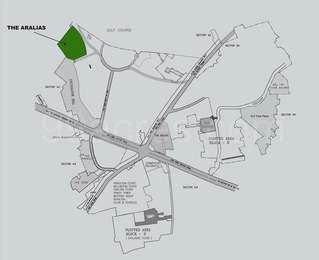 DLF Builders DLF The Aralias Map - Sector 42, Gurgaon Location Map