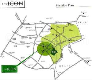 DLF Builders DLF The Icon Map - DLF Phase 5, Gurgaon Location Map