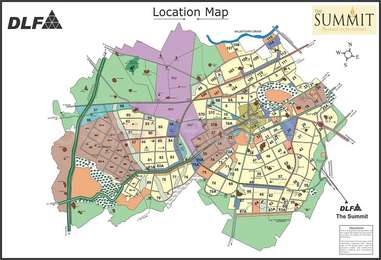 DLF Builders DLF The Summit Map - Sector 54, Gurgaon Location Map