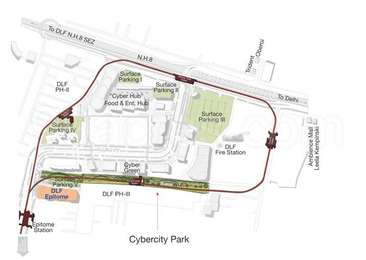 DLF Builders DLF Epitome Map - DLF Phase 3, Gurgaon Location Map