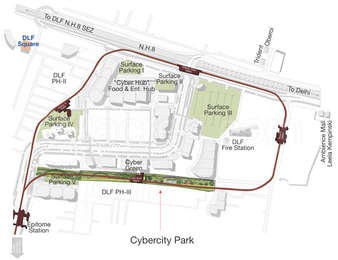 DLF Builders DLF Square Map - Sector 18, Gurgaon Location Map