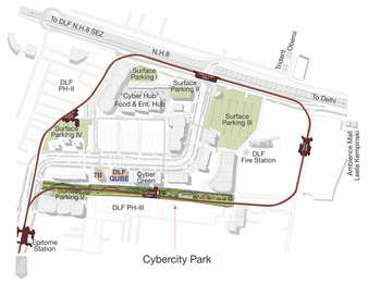 DLF Builders DLF Building 7A and 7B Map - DLF Cyber City, Gurgaon ...