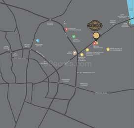 DMC Group DMC The Palace Map - Ajwa Road, Vadodara Location Map