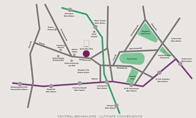 Dnr Corporation Builders DNR Highline Map - Rajajinagar, Bangalore ...