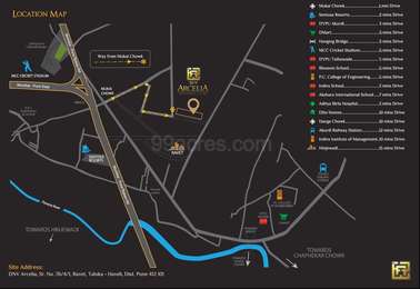 DNV Builders DNV Arcelia Map - Ravet, Pune Location Map