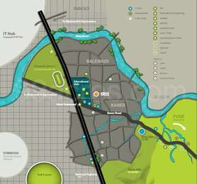 SKYi Iris Apartments Map - Balewadi, Pune Location Map