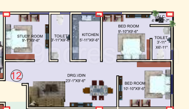 3 BHK Apartment / Flat for sale in Dev Deep Enclave Beur Patna - 1058 ...