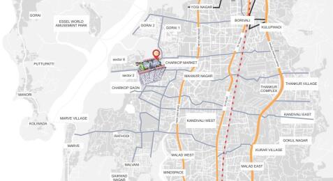 DPSPRO Dev LLP DPS Nakshatra Heights Map - Kandivali West, Mumbai Location Map