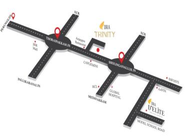 DRA Projects Builders DRA Trinity Map - Thoraipakkam, Chennai South ...